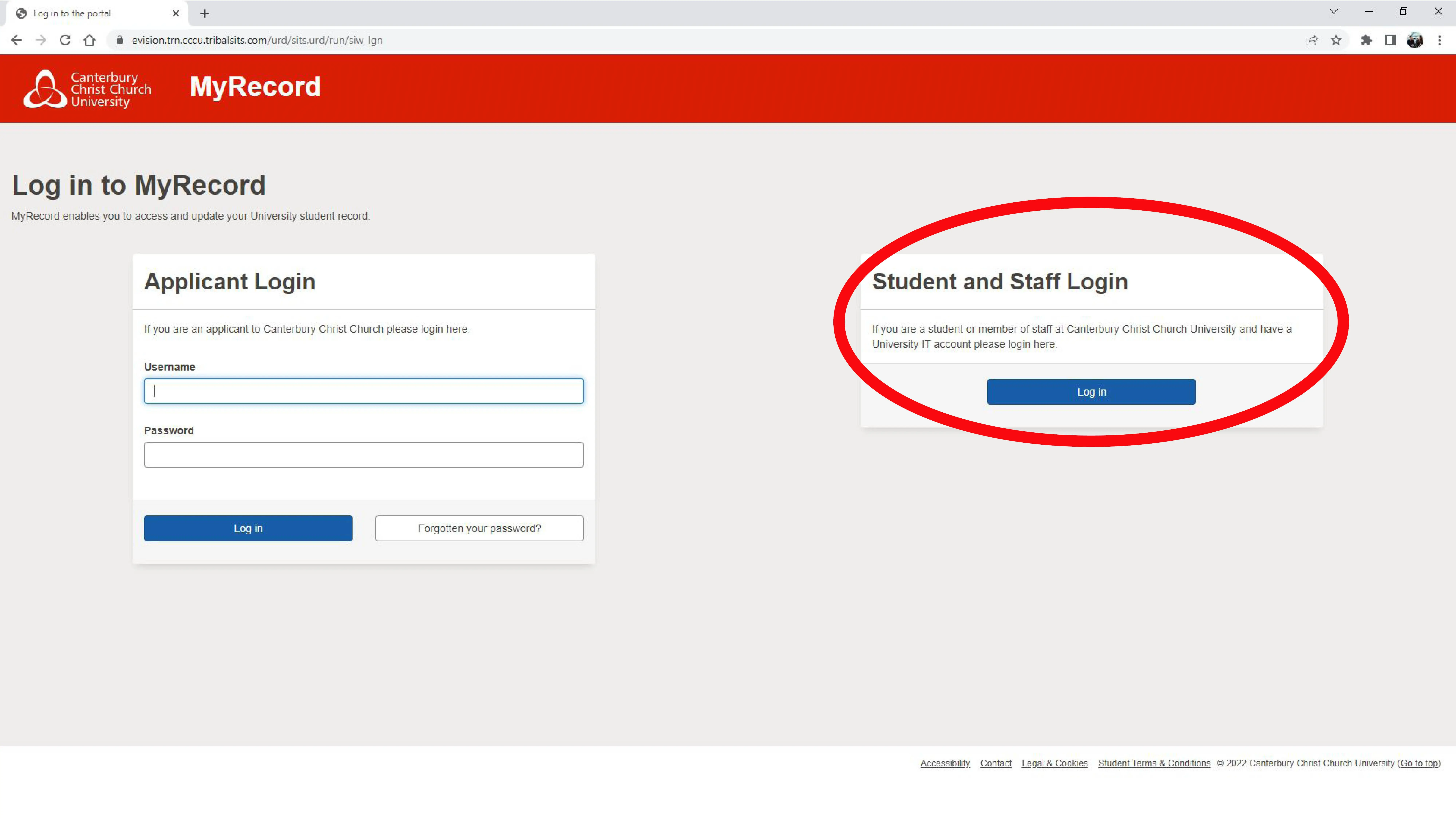 Re-registration - Canterbury Christ Church University
