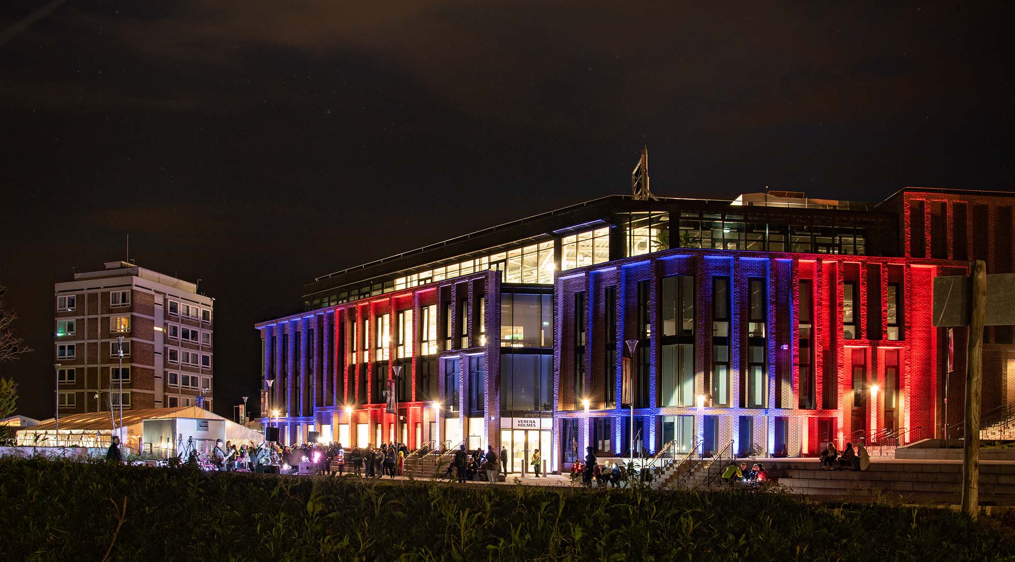 University lights up the night in celebration of 60 years - Canterbury ...