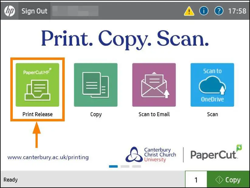 How To: Print, Copy, and Scan - Canterbury Christ Church University