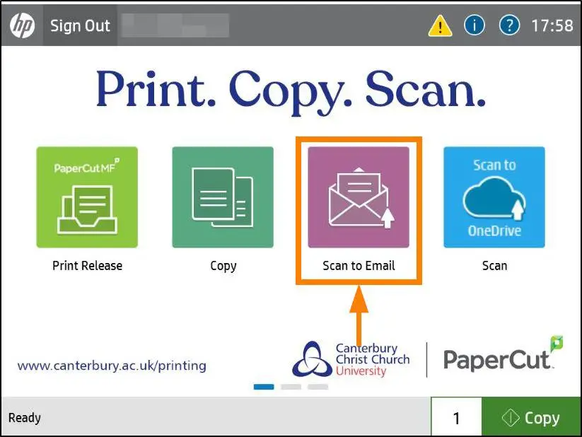 How To: Print, Copy, and Scan - Canterbury Christ Church University