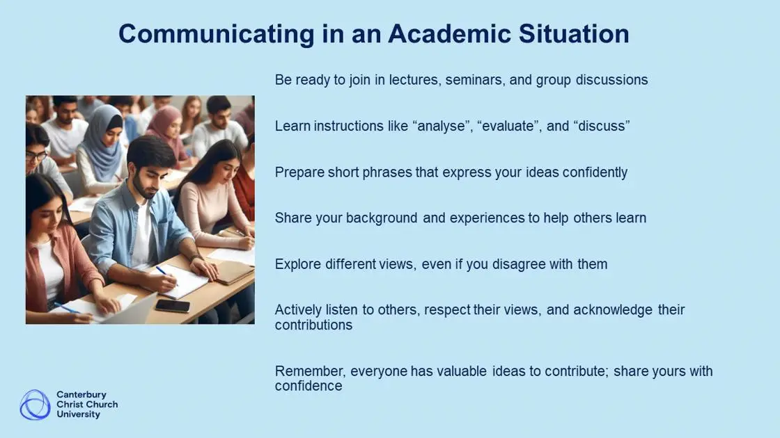 Listening and Speaking - Canterbury Christ Church University