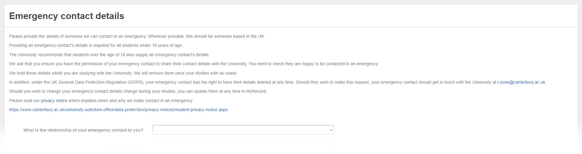 Your step-by-step guide to online registration - Canterbury Christ ...