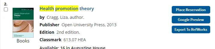 Database Guide - RefWorks - Canterbury Christ Church University